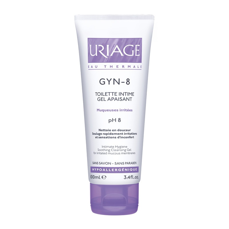 Uriage Успокаивающий очищающий гель для интимной гигиены Gyn-8 pH ...
